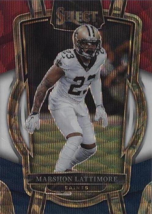 2022 Panini Select - Club Level Marshon Lattimore #230 Tri-Color Prizm ...