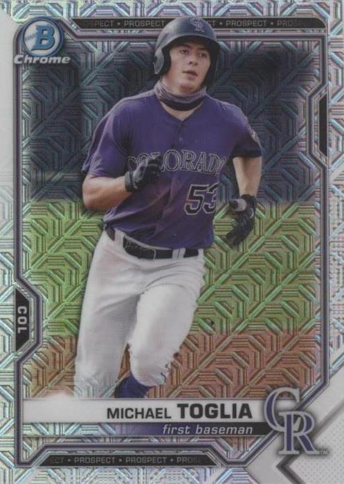 2021 Bowman Chrome - Prospects Mojo Refractor #BCP-185 Michael Toglia (RC) for sale online | eBay