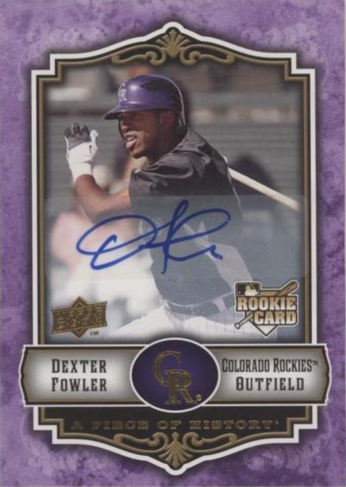 2009 Upper Deck A Piece of History - Violet Autographs #116 Dexter ...
