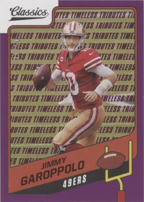 2021 Panini Classics - Timeless Tributes Purple #83 Jimmy Garoppolo /50 ...