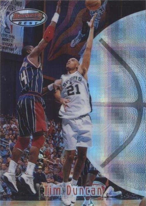 1997-98 Bowman's Best - Tim Duncan #106 Atomic Refractor (RC) for sale ...
