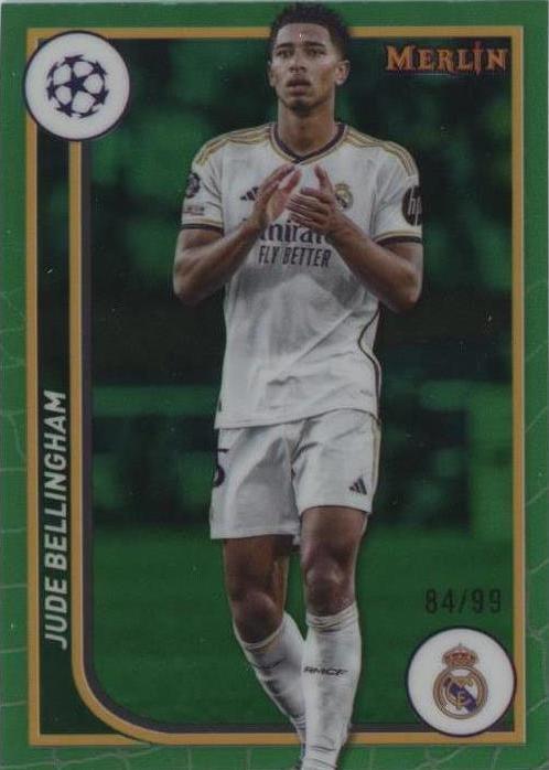 2023-24 Topps Merlin Uefa Club Competitions - Jude Bellingham #105 Neon ...
