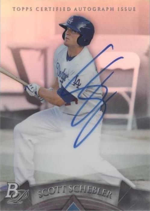 2014 Bowman Platinum - Autographed Prospects #AP-SSC Scott Schebler (AU ...