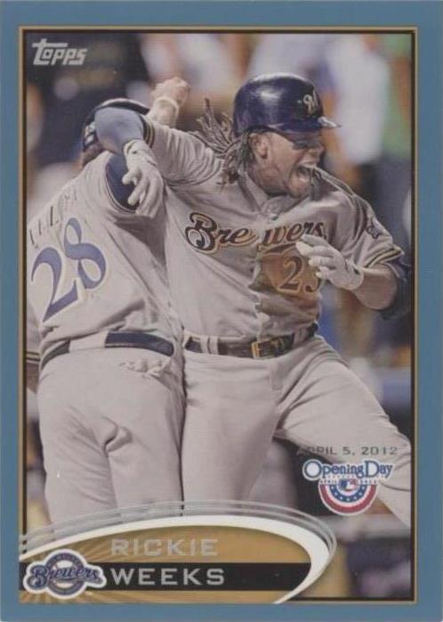 2012 Topps Opening Day - Blue #107 Rickie Weeks /2012 for sale online ...