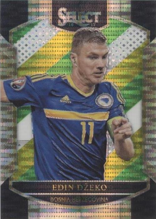 2016-17 Panini Select - Terrace Edin Dzeko #7 Multi-Color Prizm for ...