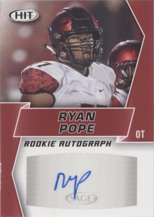 2019 Sage Hit Premier Draft - Rookie Autographs #A85 Ryan Pope (AU, RC ...