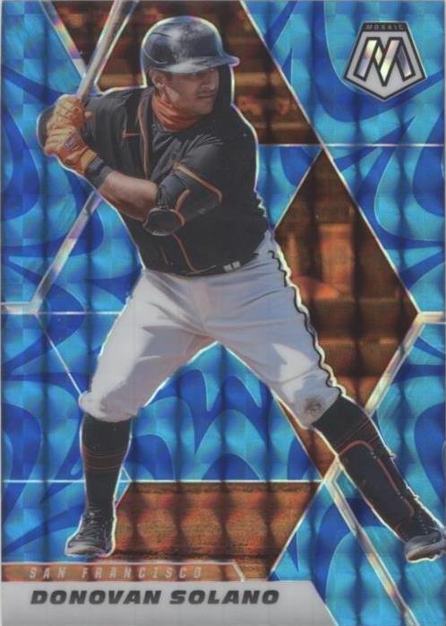 2021 Panini Mosaic - Donovan Solano #152 Reactive Blue Mosaic Prizm for sale online | eBay