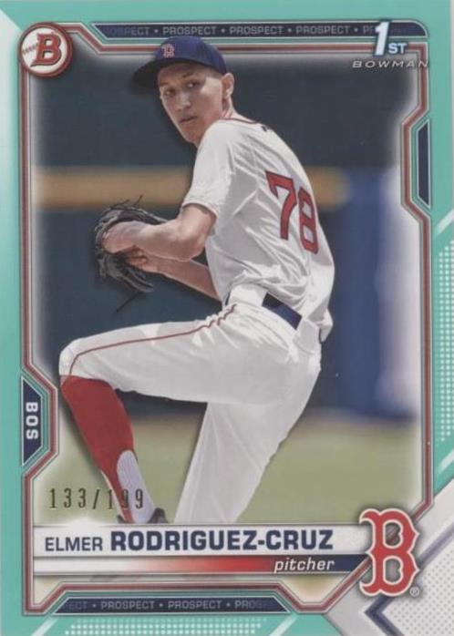 2021 Bowman Draft - Aqua #BD-37 Elmer Rodriguez-Cruz /199 (RC) for sale ...