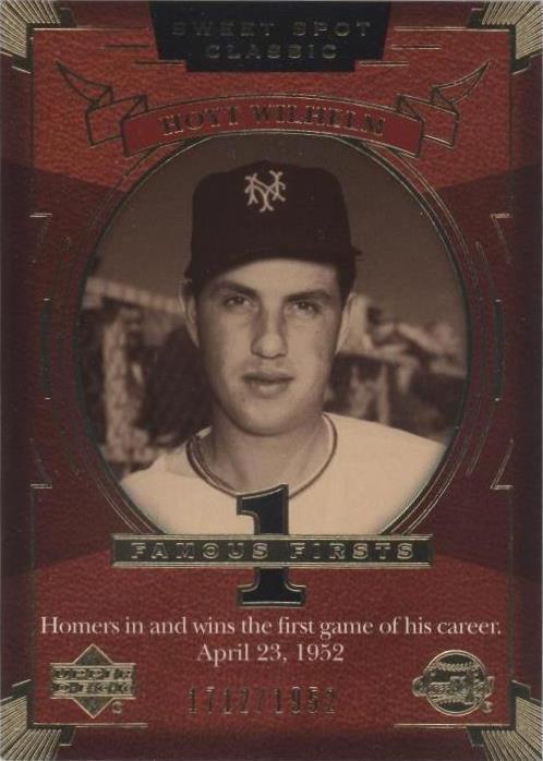 2004 Upper Deck Sweet Spot Classic - Hoyt Wilhelm #111 /1952 for sale ...