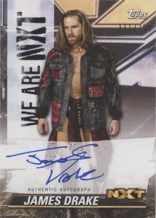 2021 Topps WWE NXT - We Are Nxt Autographs James Drake #A-JD /250 (AU ...