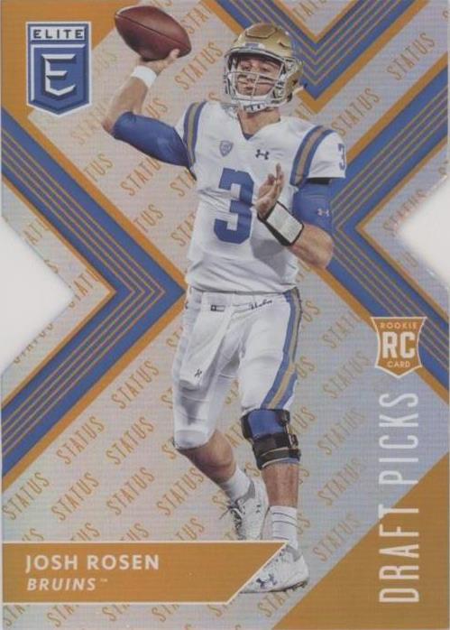 2018 Panini Elite Draft Picks - Draft Picks Status Orange Die-Cut ...