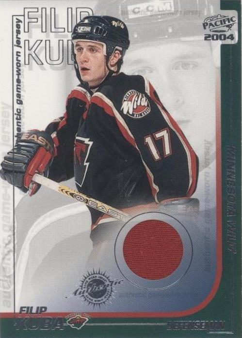2003-04 Pacific - Authentic Game-Worn Jerseys Filip Kuba #19 (MEM) for ...