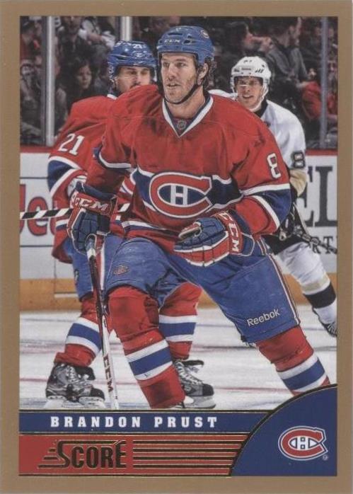 2013-14 Score - Gold #269 Brandon Prust for sale online | eBay