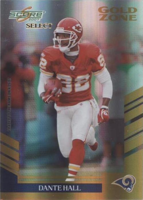 2007 Score Select - Gold Zone #266 Dante Hall /50 for sale online | eBay