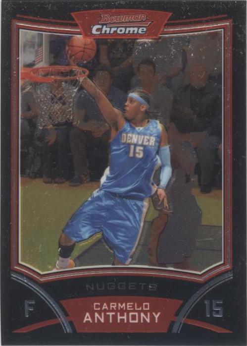 2008-09 Bowman Draft Picks & Stars - Chrome #15 Carmelo Anthony for ...