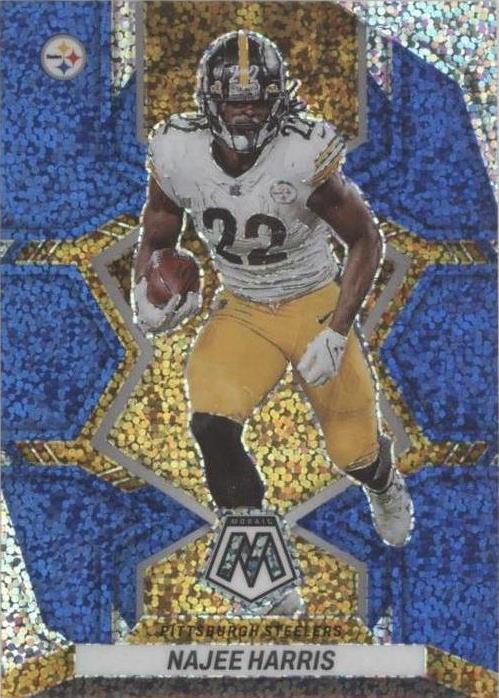 2022 Panini Mosaic - Najee Harris #163 Blue Sparkle Prizm for sale ...