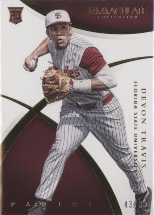 2015 Panini Immaculate Collection Collegiate - Rookie #133 Devon Travis ...