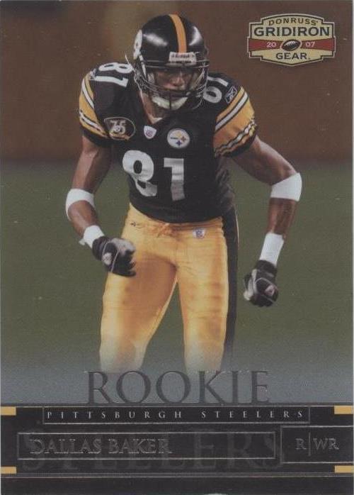 2007 Donruss Gridiron Gear - Rookie Dallas Baker #121 /599 (RC) for ...