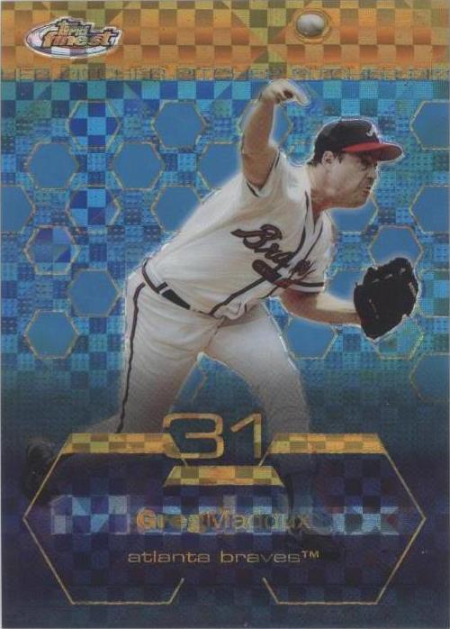 2003 Topps Finest - Gold X-Fractor #82 Greg Maddux /199 for sale online ...