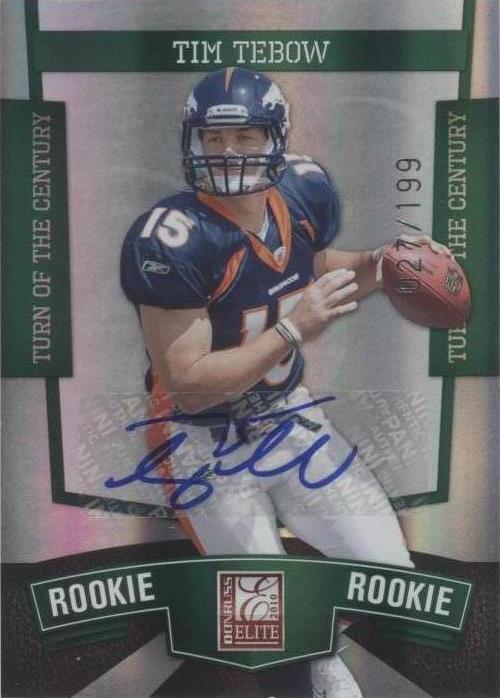 2010 Donruss Elite - Rookie Tim Tebow #126 Turn of the Century ...