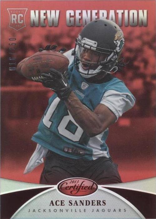 2013 Panini Certified - New Generation Ace Sanders #203 Mirror Red /250 ...