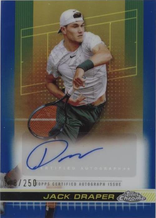2024 Topps Chrome - Autographs I Jack Draper #TCA-JDR Blue Refractor ...