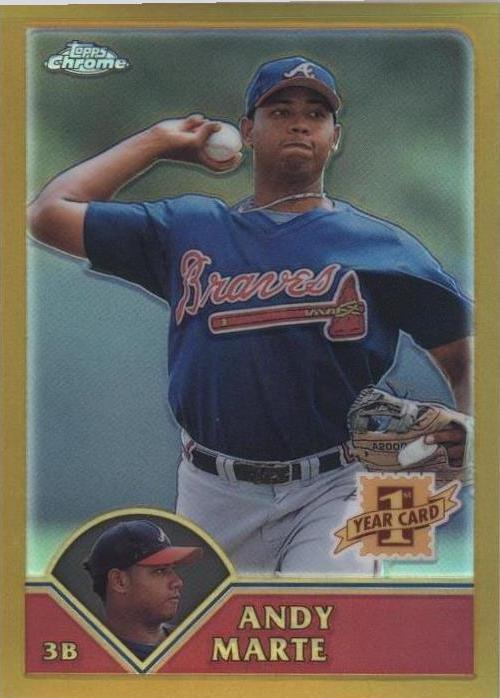 2003 Topps Chrome - Andy Marte #208 Gold Refractor /449 (RC) for sale online | eBay