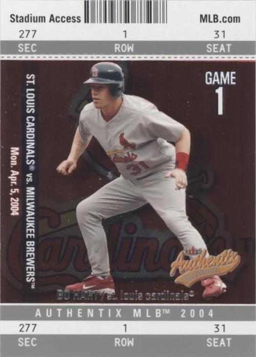 2004 Fleer Authentix - #67 Bo Hart for sale online | eBay