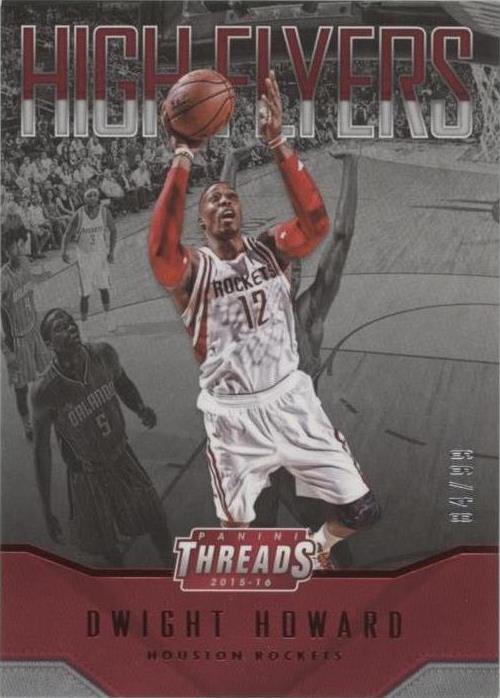 2015-16 Panini Threads - High Flyers Century Proof Red #4 Dwight Howard ...
