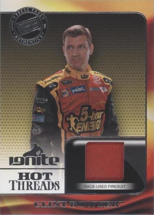 2013 Press Pass Ignite - Hot Threads #HT-CB Clint Bowyer (MEM) for sale ...