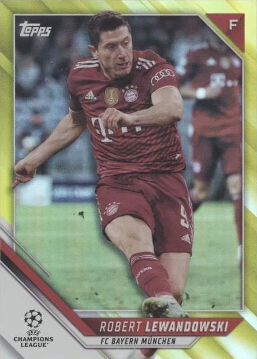 2021-22 Topps UCL Collection - Robert Lewandowski #108 Yellow Foil /250 ...