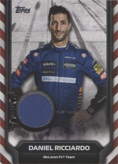 2021 Topps Formula 1 - F1 Relics #F1R-DR Daniel Ricciardo /199 (MEM ...