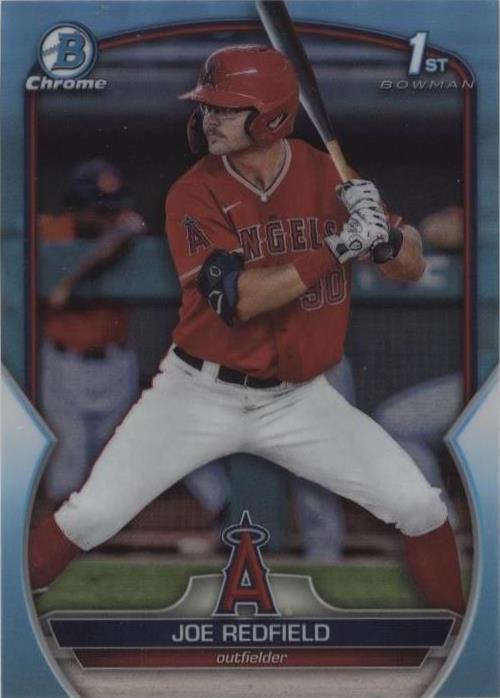 2023 Bowman Draft - Chrome Joe Redfield #BDC-122 Sky Blue Refractor (RC ...