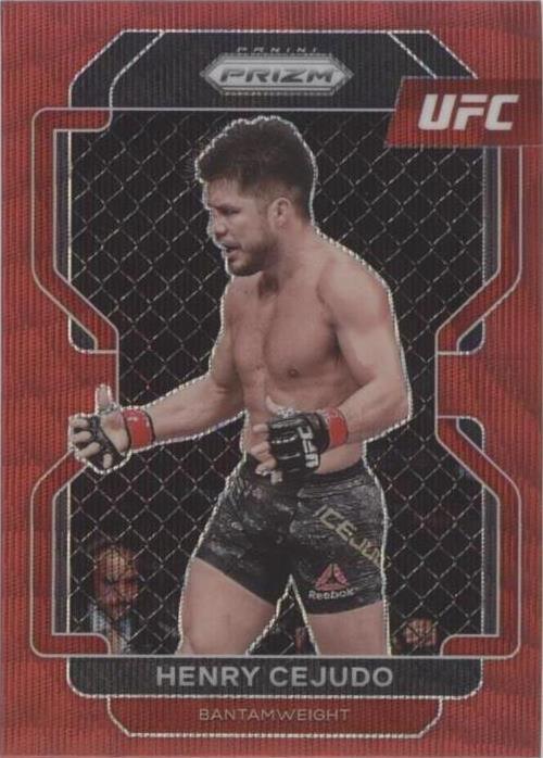 2022 Panini Prizm UFC - Ruby Wave Prizm #105 Henry Cejudo for sale ...