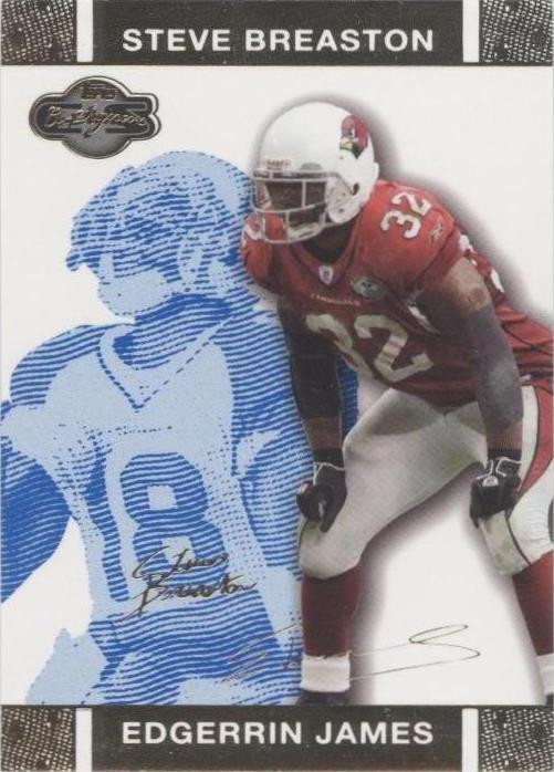 2007 Topps Co-Signers - Blue Changing Faces Gold #19 Edgerrin James ...