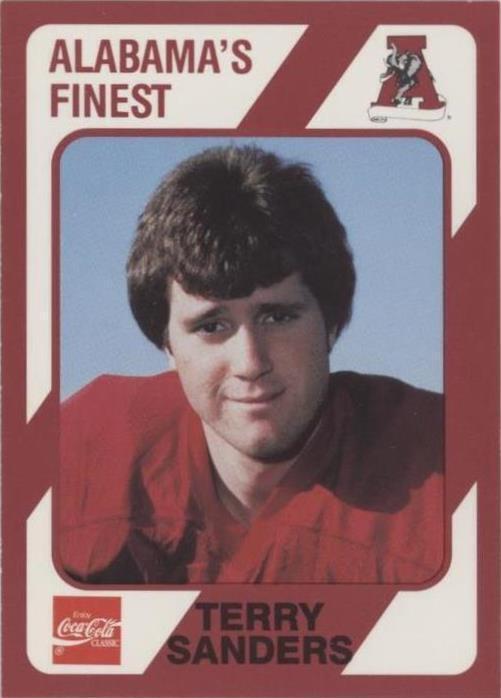 1989 Collegiate Collection Alabama Crimson Tide - Terry Sanders #555 ...