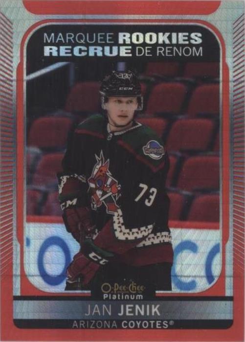2021-22 O-Pee-Chee Platinum - Marquee Rookies Red Prism #234 Jan Jenik ...