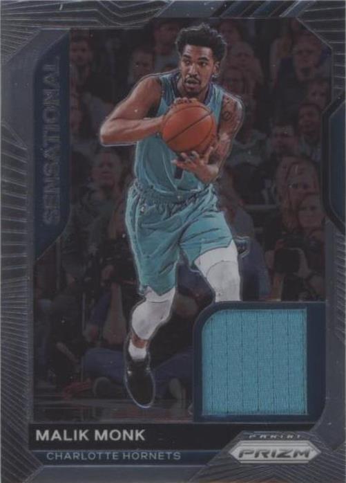 2020-21 Panini Prizm - Sensational Swatches Malik Monk #SSW-MMO (MEM ...