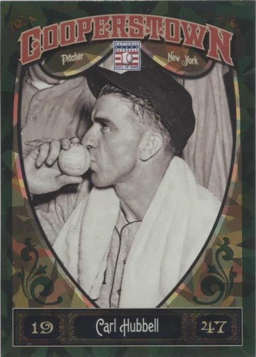 2013 Panini Cooperstown Collection - Carl Hubbell #41 Green Crystal ...