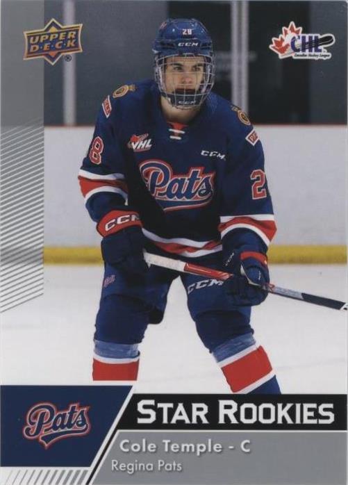 2022-23 Upper Deck CHL - Star Rookies #376 Cole Temple (RC) for sale ...