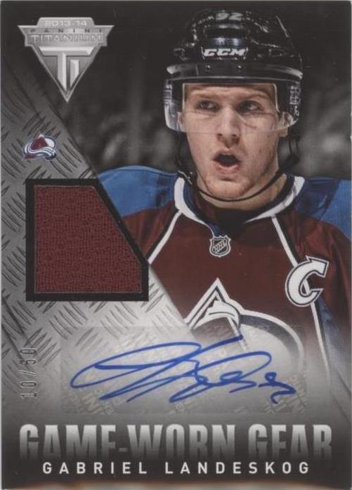 2013-14 Panini Titanium - Game-Worn Gear Autographs #GA-GL Gabriel ...