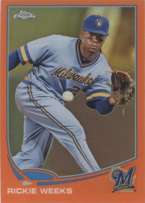 2013 Topps Chrome - Rickie Weeks #108 Orange Refractor for sale online ...