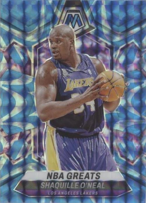 2023-24 Panini Mosaic - NBA Greats Shaquille O'Neal #296 Reactive Blue ...