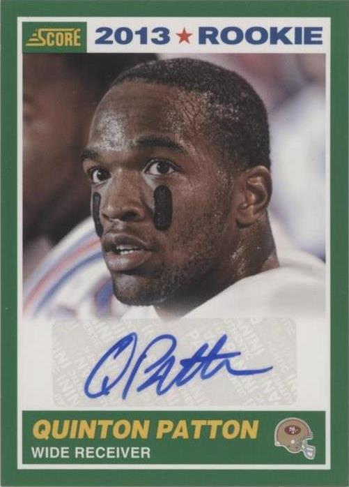 2013 Score - Rookie Signatures #413 Quinton Patton (AU, RC) for sale ...