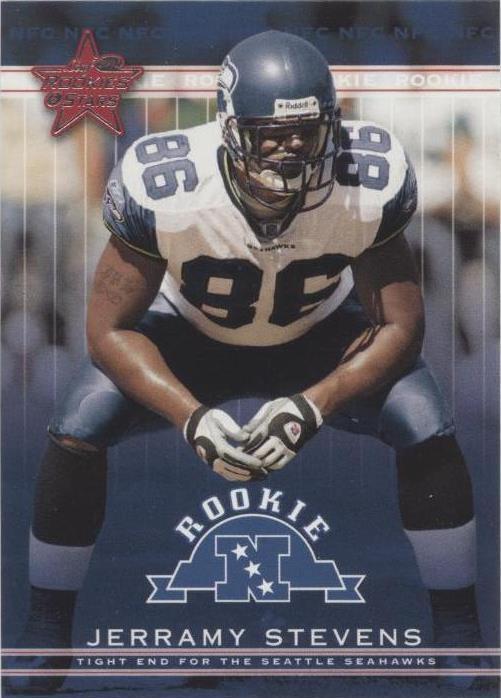 2002 Leaf Rookies & Stars - Rookie Jerramy Stevens #187 (RC) for sale ...