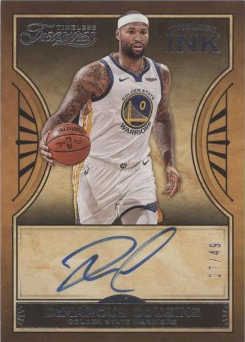 2018-19 Panini Chronicles - Timeless Ink DeMarcus Cousins #TT-DC /49 ...