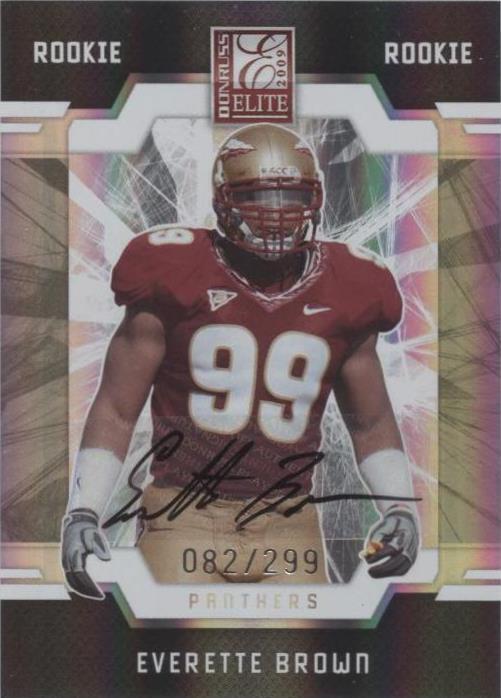 2009 Donruss Elite - Autographed Rookies Everette Brown #135 /299 (AU ...