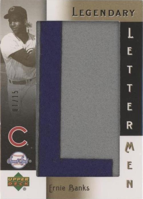 2007 Upper Deck Sweet Spot Classic - Legendary Lettermen Ernie Banks # ...