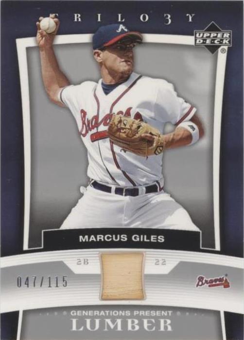 2005 Upper Deck Trilogy - Generations Present Marcus Giles #PR-MG ...