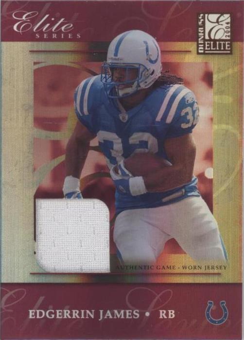 2004 Donruss Elite - Elite Series Bronze Jerseys #ES-14 Edgerrin James ...